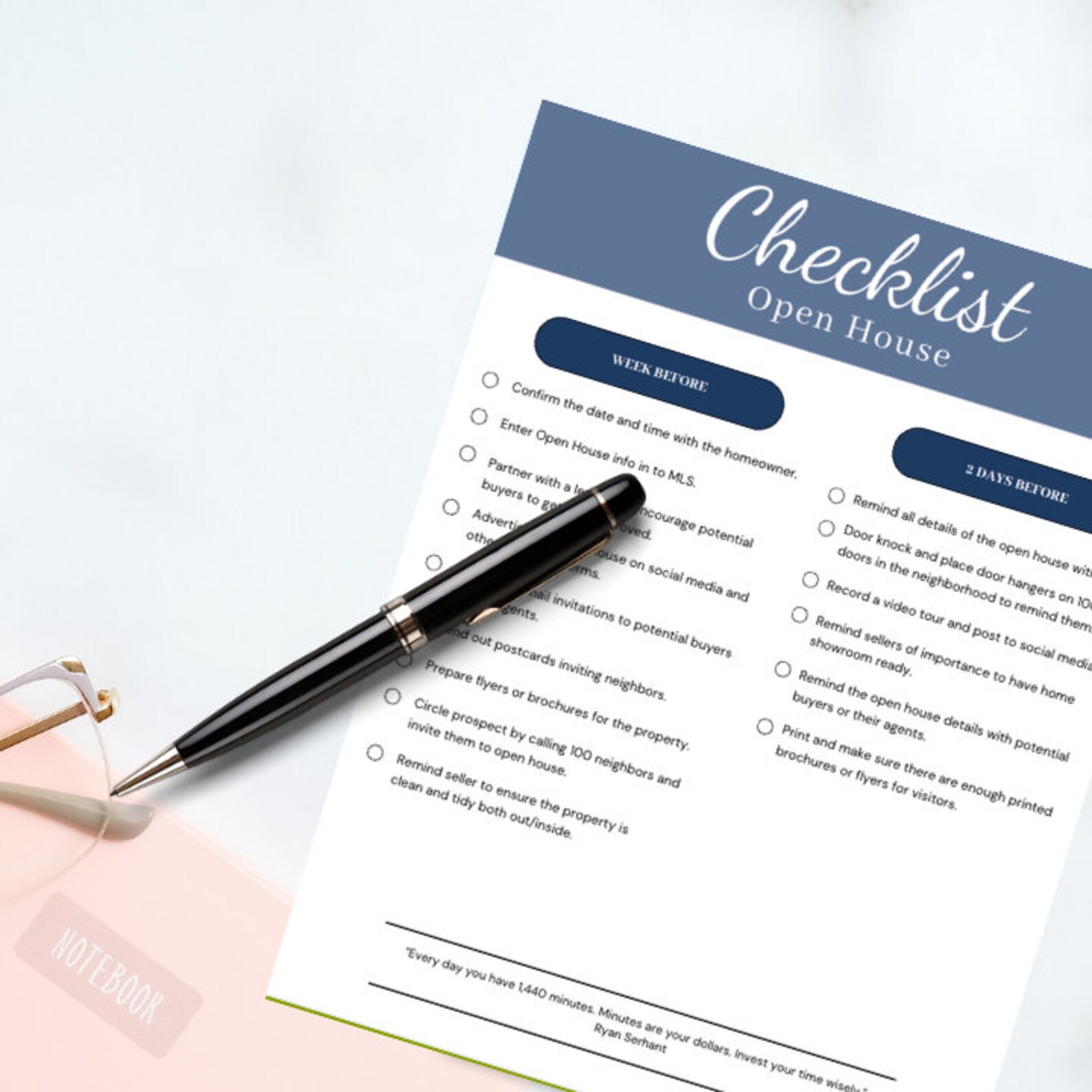 Real Estate Open House Checklist for Real Estate Agents Open House ...