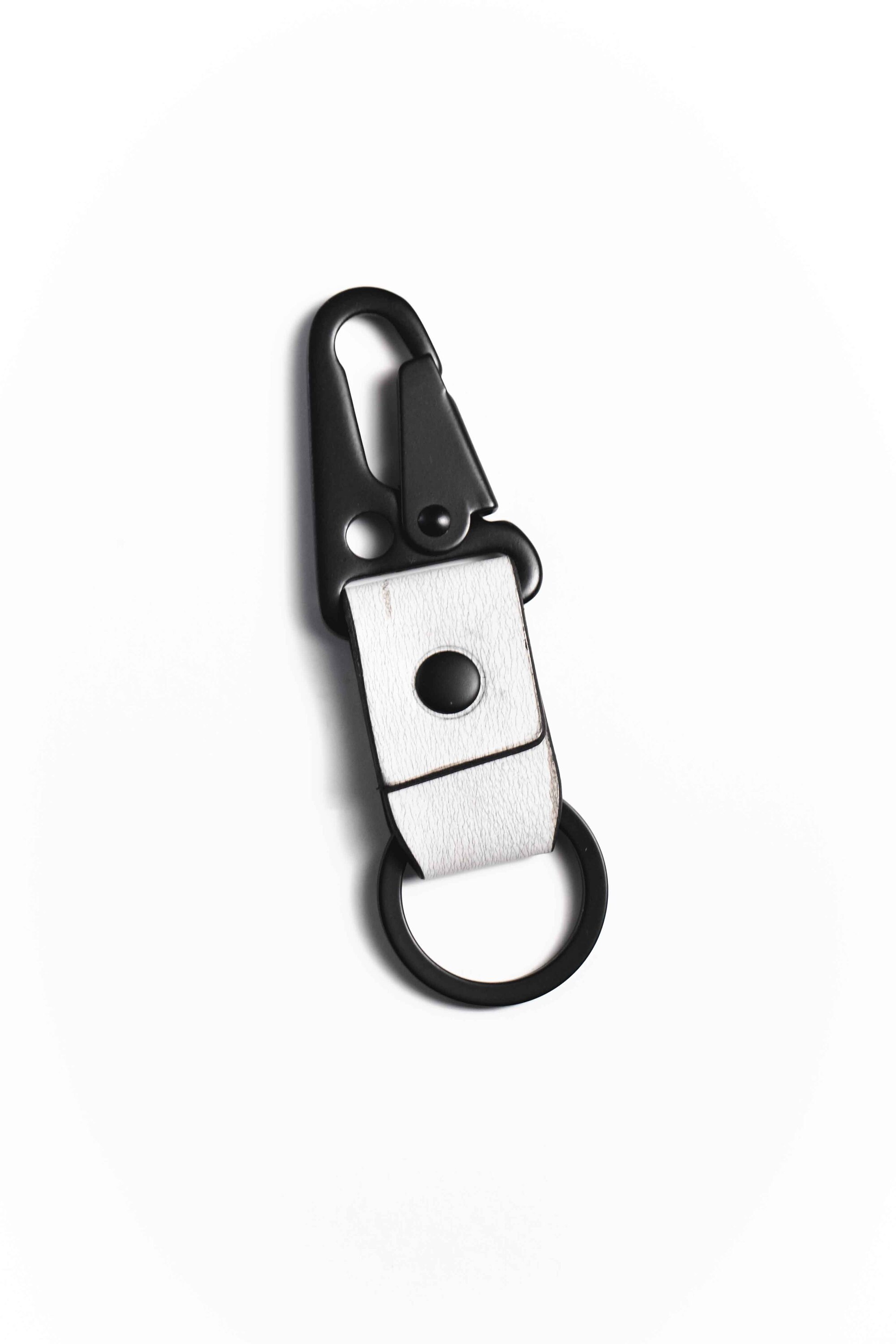 Ghost Leather Keychain With Lever Snap key Fob Keychain - Etsy
