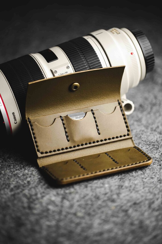 Leather Memory Card Case SD Memory card case Memory Card | Etsy