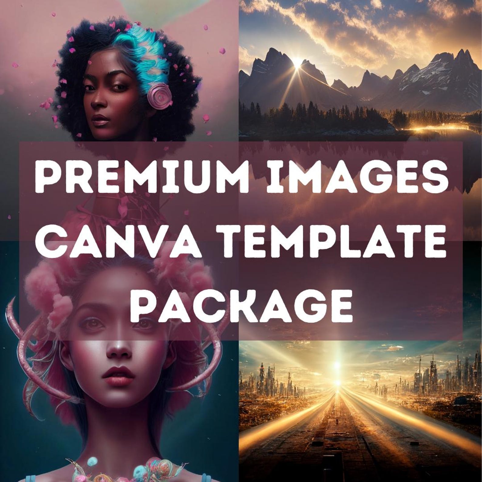 Premium Images Canva Template Package for Social Media, Digital ...