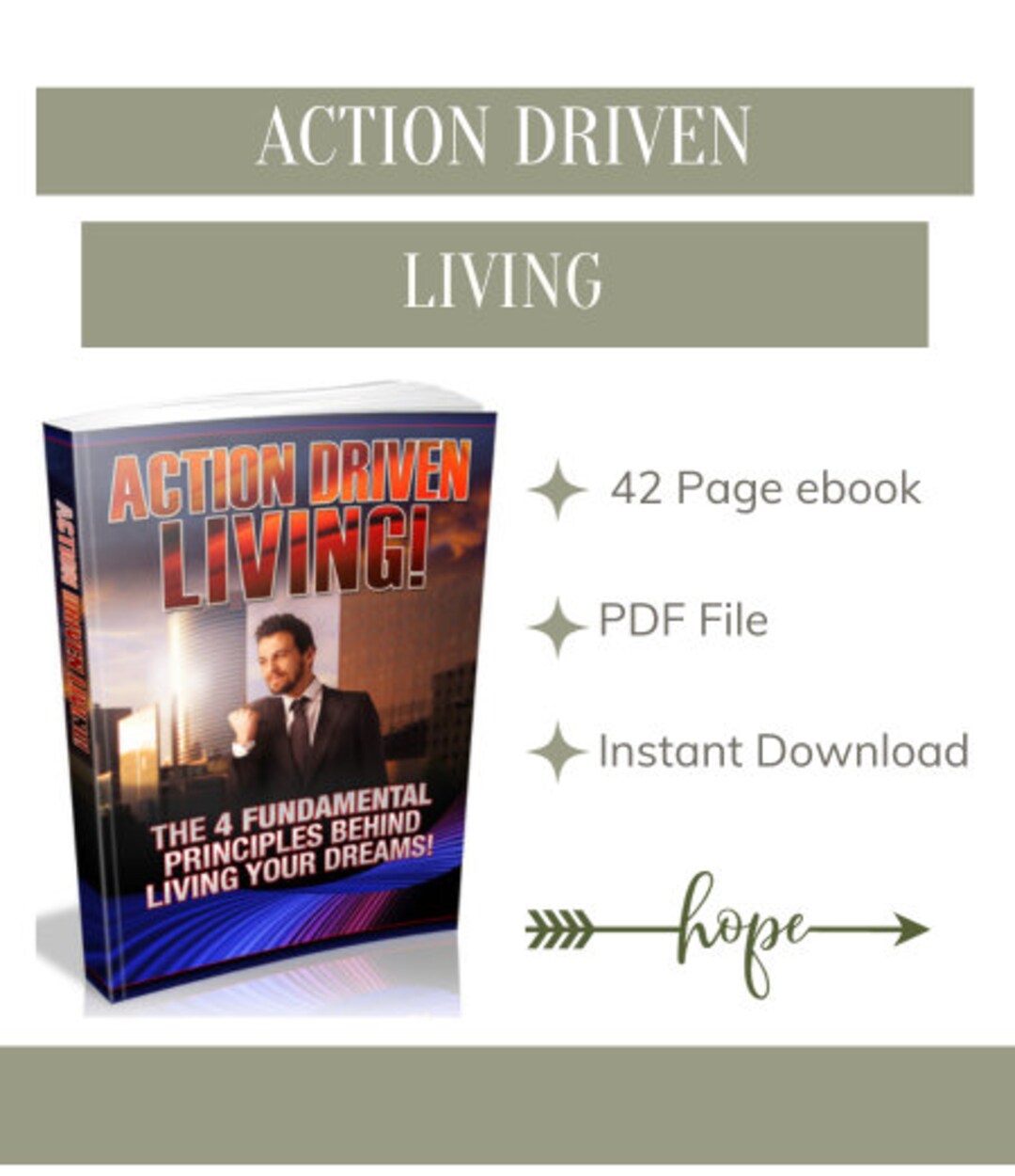 Action Driven Living Ebook 4 Principles for Living Your Dreams - Etsy