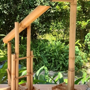 Solar Power Bamboo Fountain Double Set of Large Odoshi H80 Japanese ...