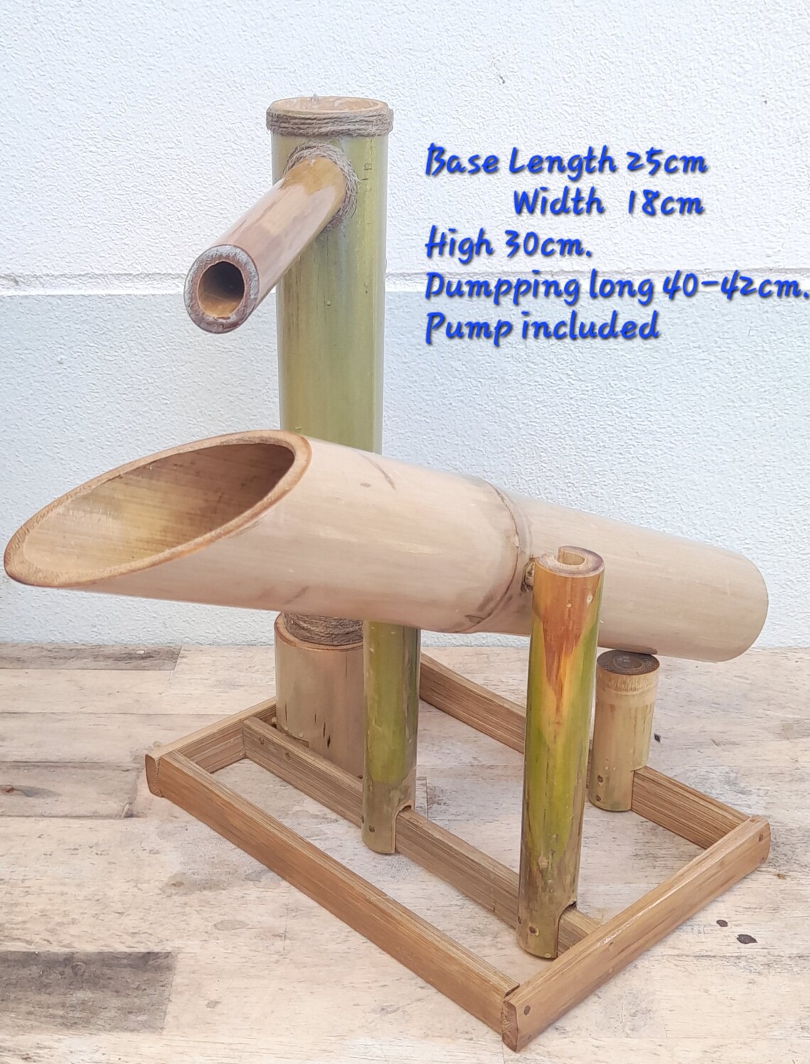 Solar Bamboo Shishi Odoshi Fountain - Japanese Garden Decor - Etsy