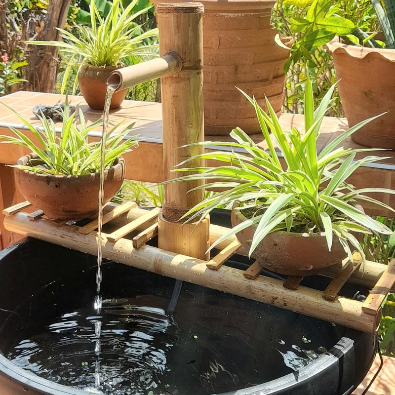 Bamboo Water Fountains Outdoor - Etsy