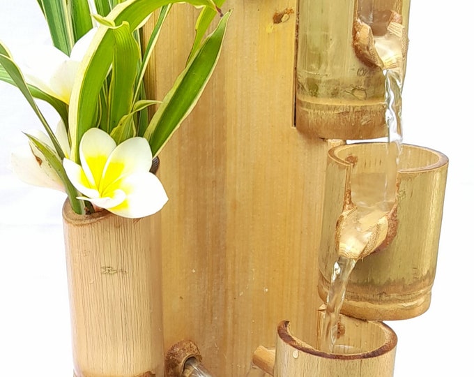 Bamboo Fountain ,table Top Bamboo Fountain Indoor Style Full Hand Make ...