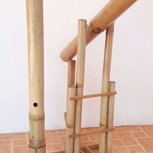 Solar Power Bamboo Fountain Double Set of Large Odoshi H80 Japanese ...