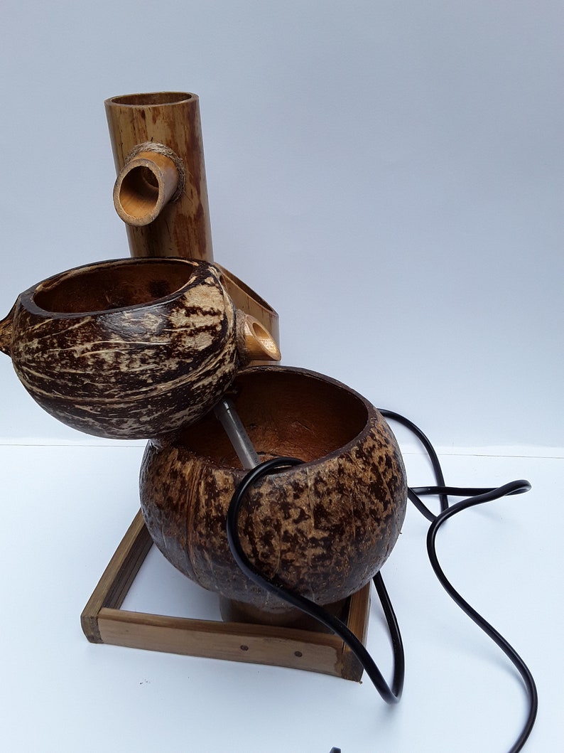 Table Top Fountain Hand Make From Coconut Shell and - Etsy