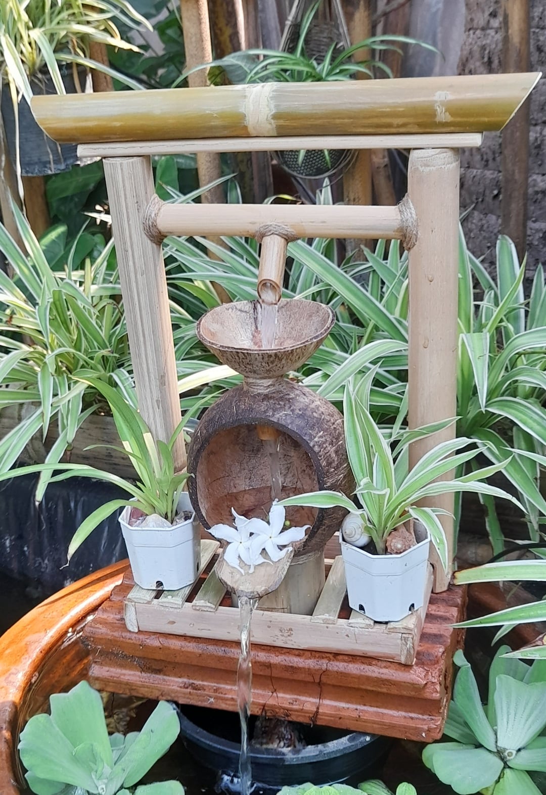 Torii Gate Fountain Mini Torii Gate Style Indoor Outdoor Fountain ...