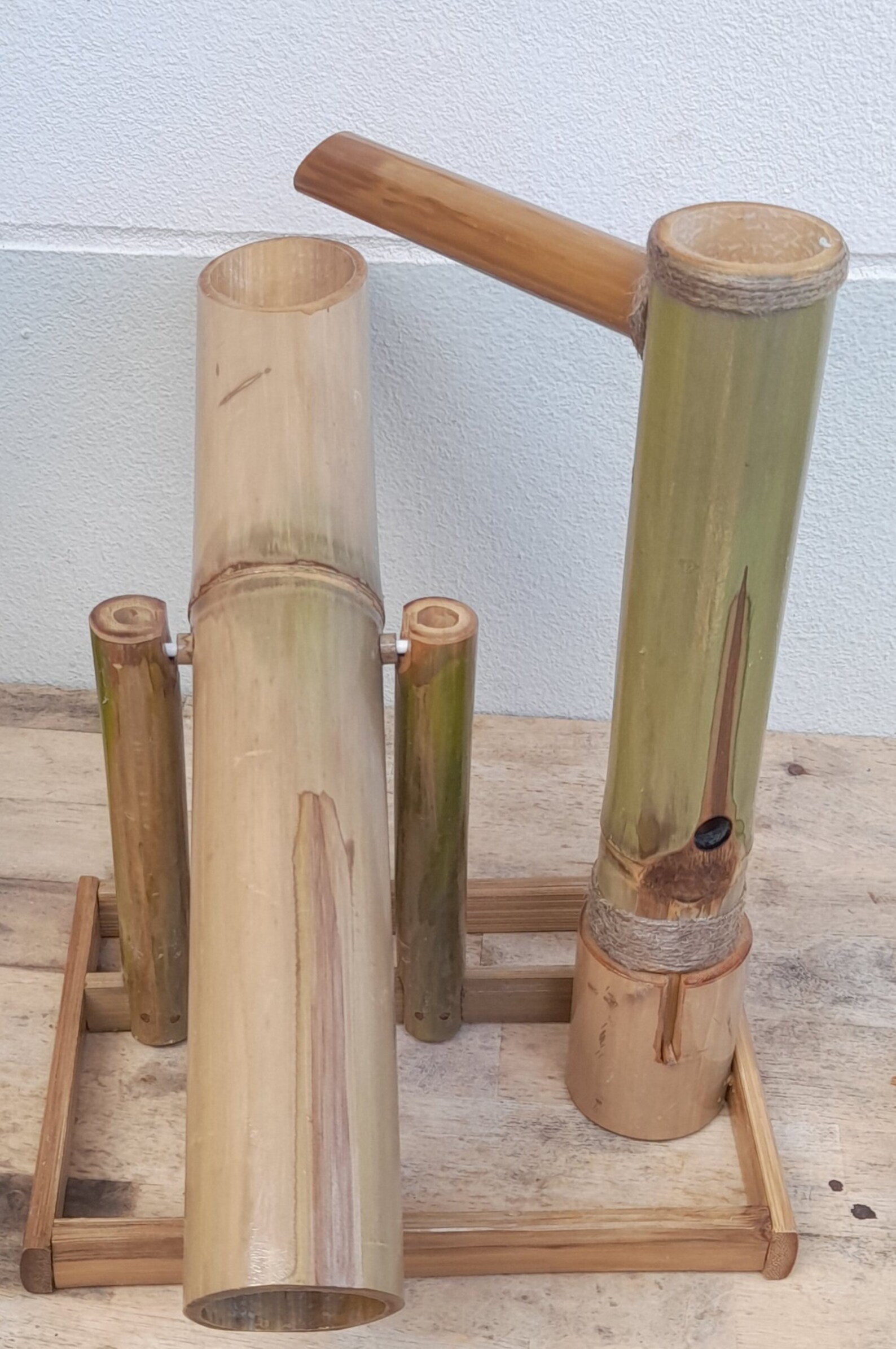 Solar Bamboo Shishi Odoshi Fountain - Japanese Garden Decor - Etsy