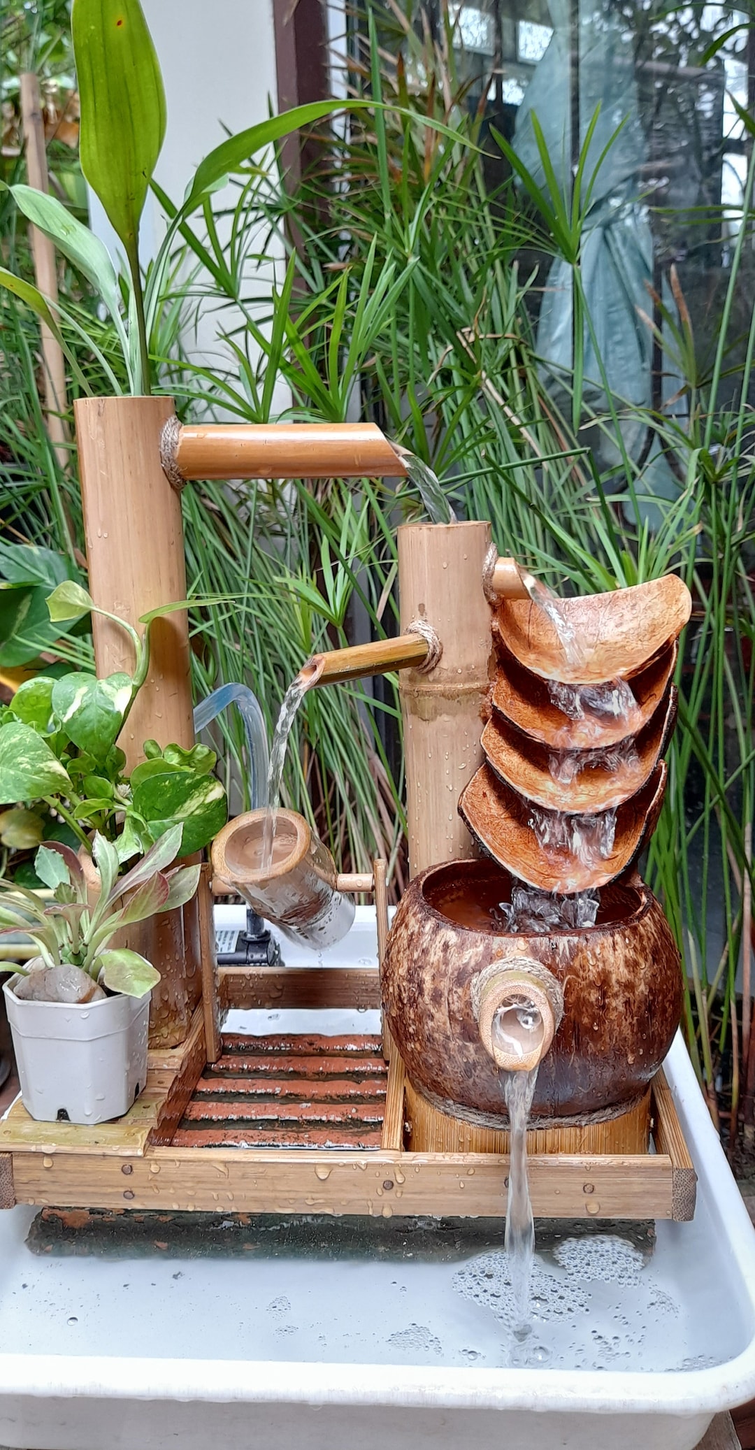 Table Top Water Fountain,mini Fountain,indoor Fountain Handmake ...