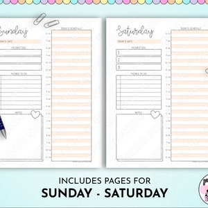 Daily Planner Printable, Orange | Hourly Daily Schedule | Printable ...