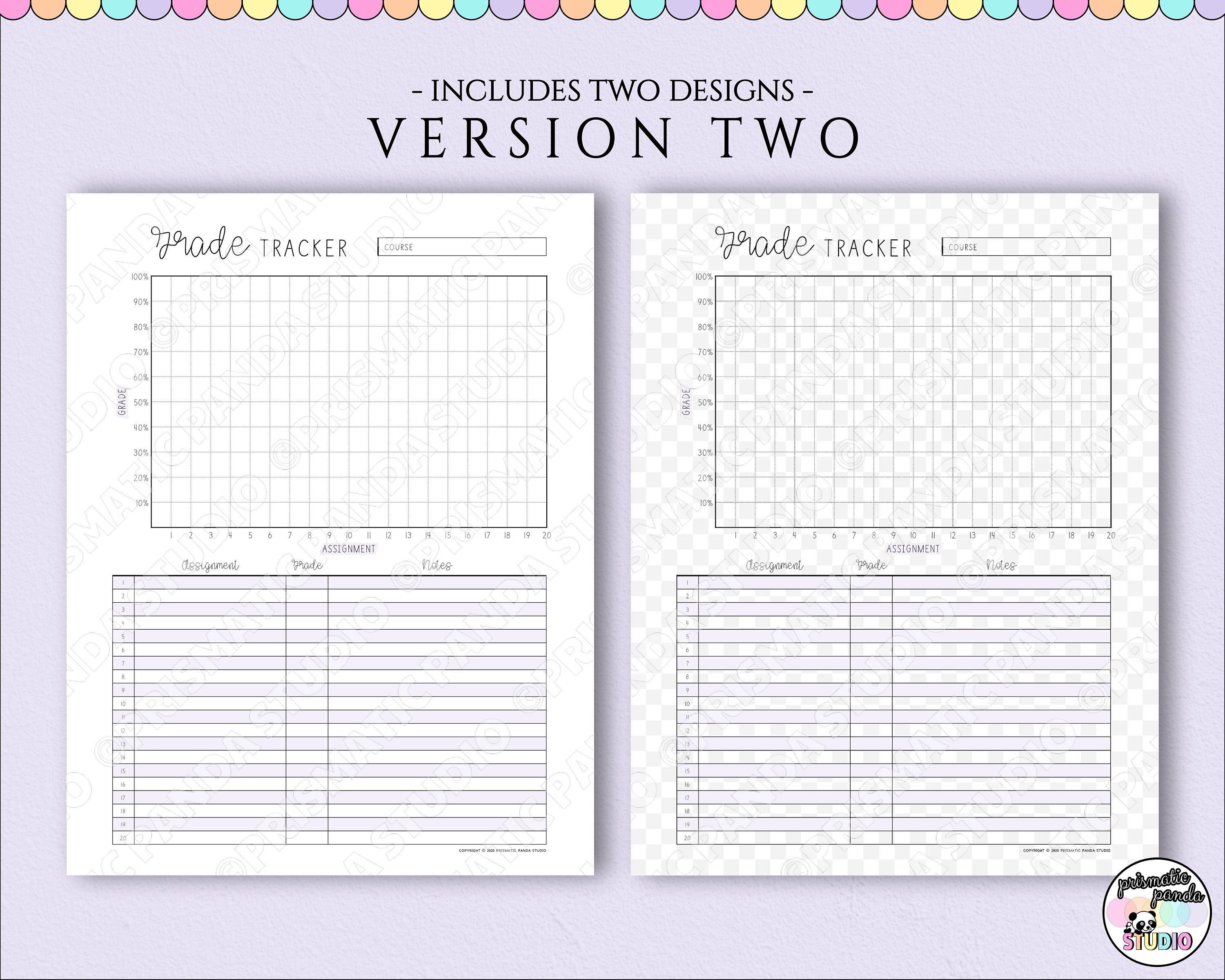 Grade Tracker Digital Insert Digital Student Planner - Etsy