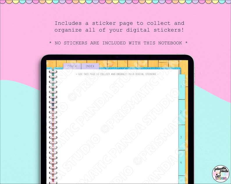 Digital Notebook 6 Subject Goodnotes Hyperlinked Journal - Etsy