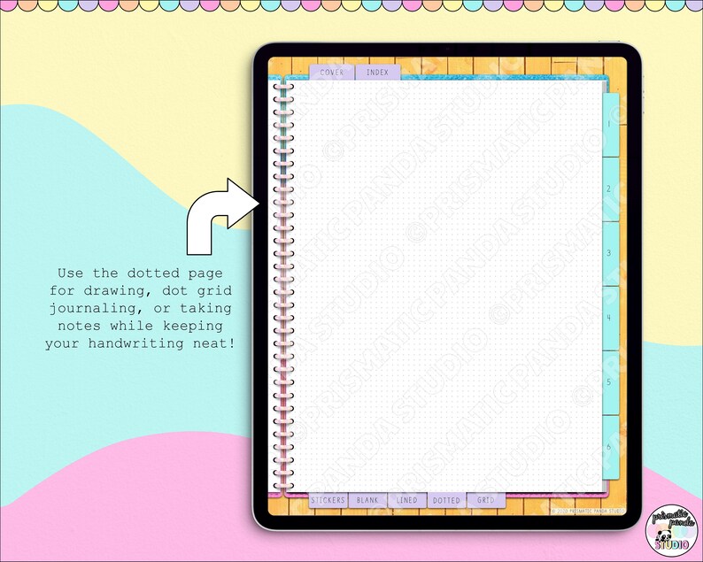 Digital Notebook 6 Subject Goodnotes Hyperlinked Journal - Etsy
