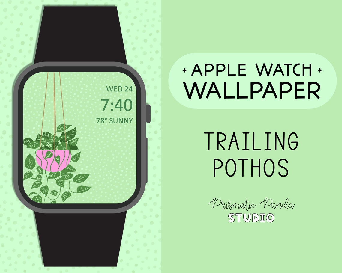 Apple Watch Wallpaper | Trailing Pothos | Hanging Houseplant Watch Face ...