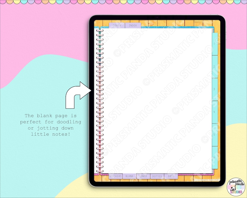 Digital Notebook 6 Subject Goodnotes Hyperlinked Journal - Etsy