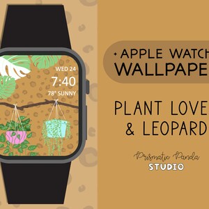 Apple Watch Face | Plant Lover and Leopard | Houseplant Watch ...