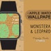 Apple Watch Face Monstera Leaves and Leopard Print Houseplant Watch ...