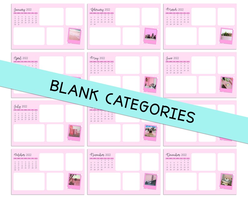 Pink Desktop Organizer Wallpapers Monthly Calendar 2022 Desktop ...