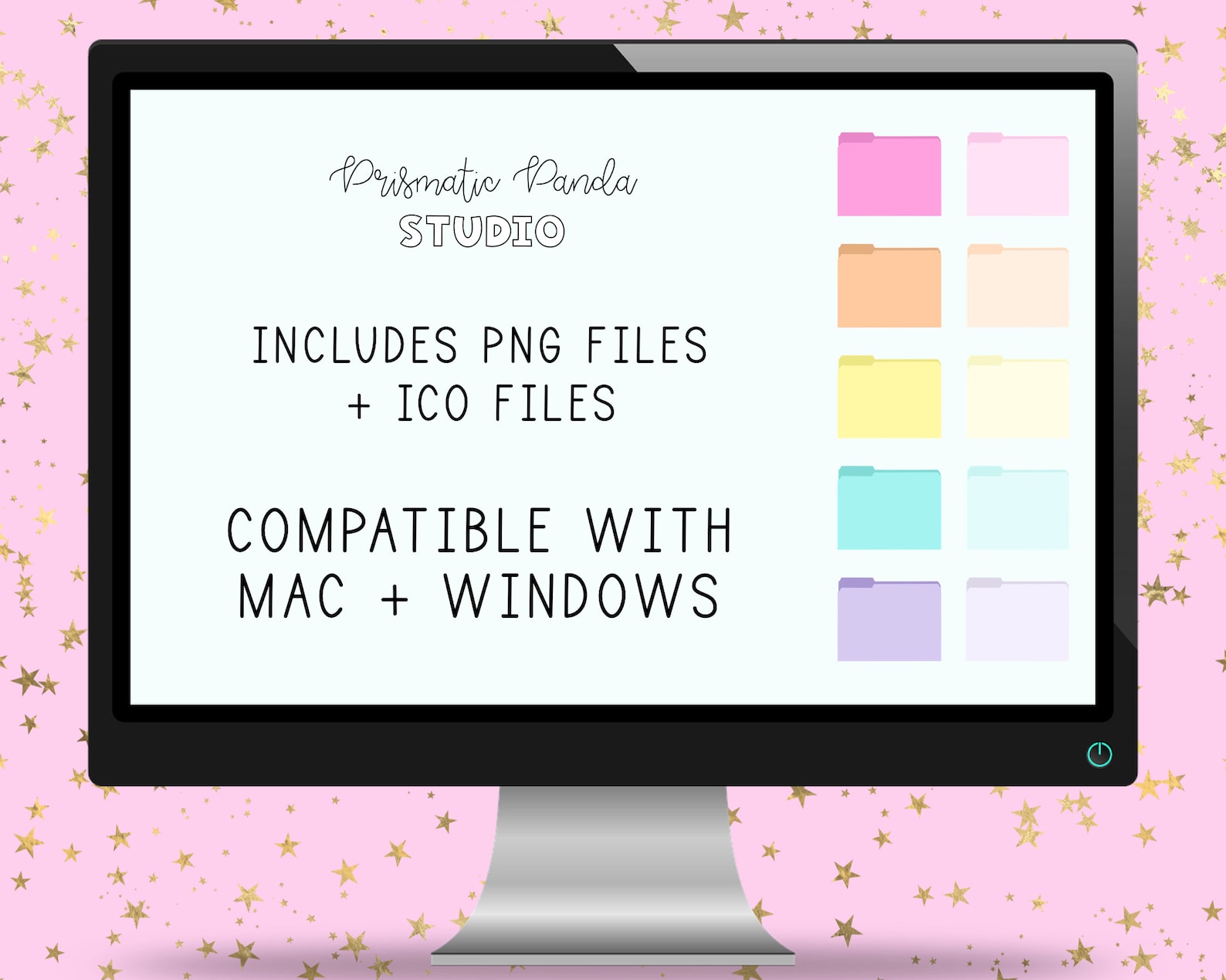 Colorful Desktop Icons | Cute Desktop Folders | Pastel Icon Pack for ...