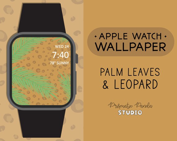 Apple Watch Face Palm Leaves and Leopard Tropical Watch | Etsy