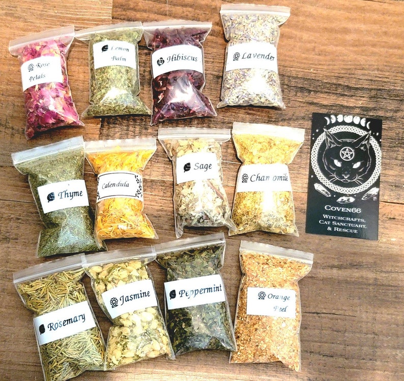 Sampler Of 12 Dried Herbs And Flowers For Soap And Candle Etsy