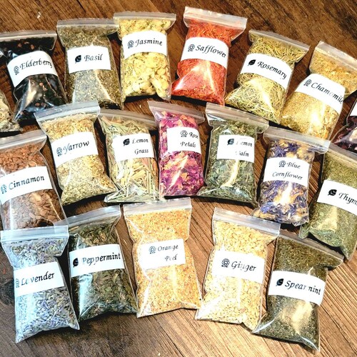 Sampler Of 12 Dried Herbs And Flowers For Soap And Candle Etsy