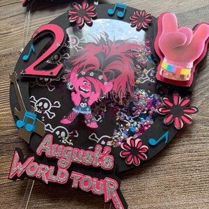 World Tour Cake Topper/ Poppy Cake Topper - Etsy