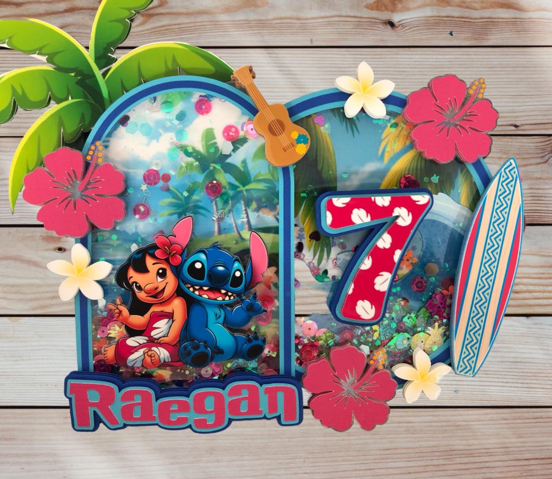 Blue Alien Ohana Cake Topper - Etsy