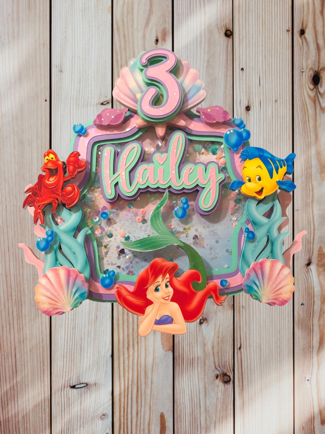 Mermaid Cake Topper - Etsy