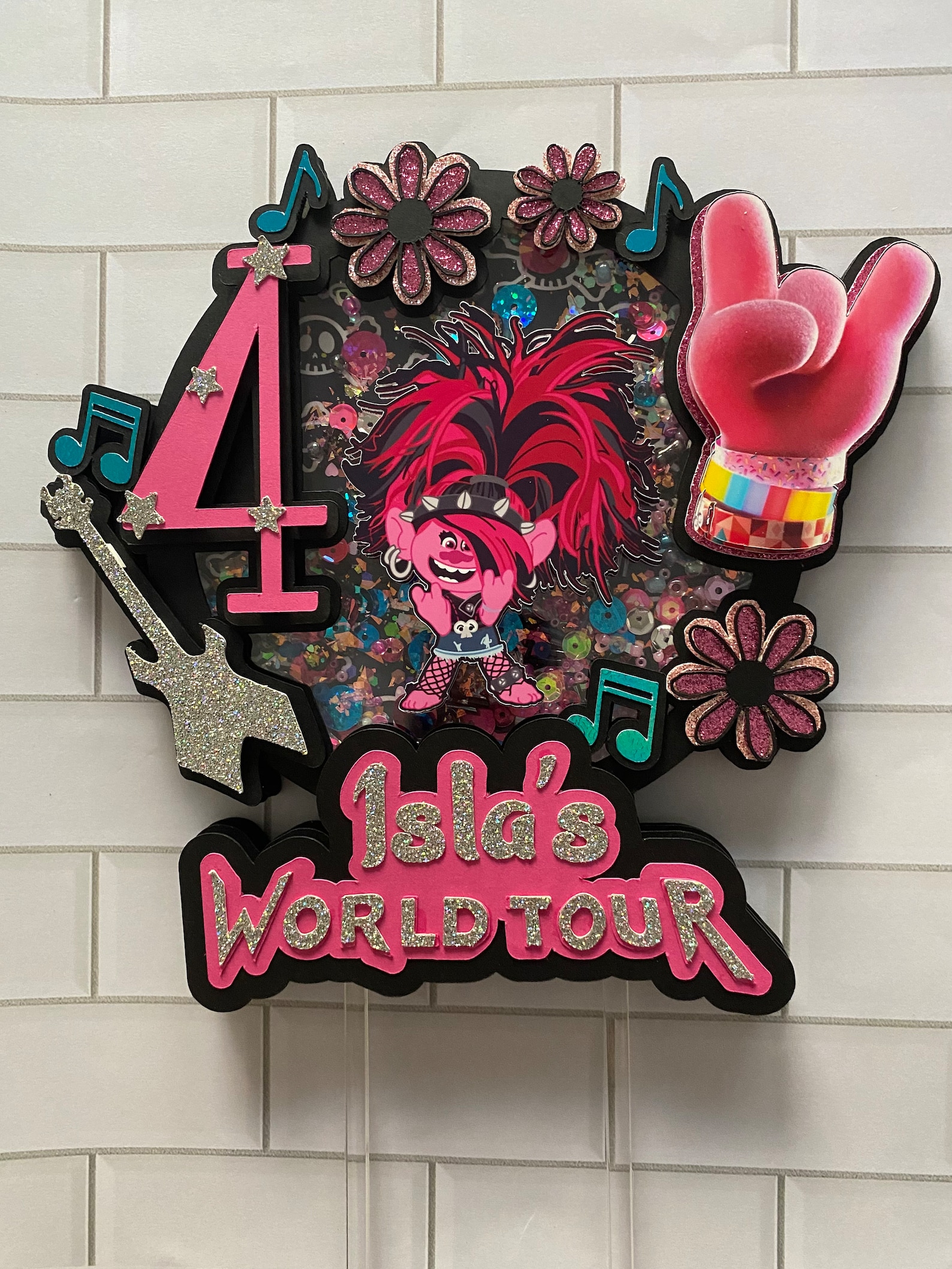 World Tour Cake Topper/ Poppy Cake Topper - Etsy