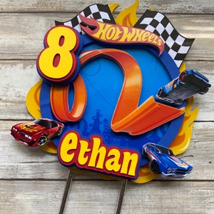 Hot Race Car Cake Topper - Etsy