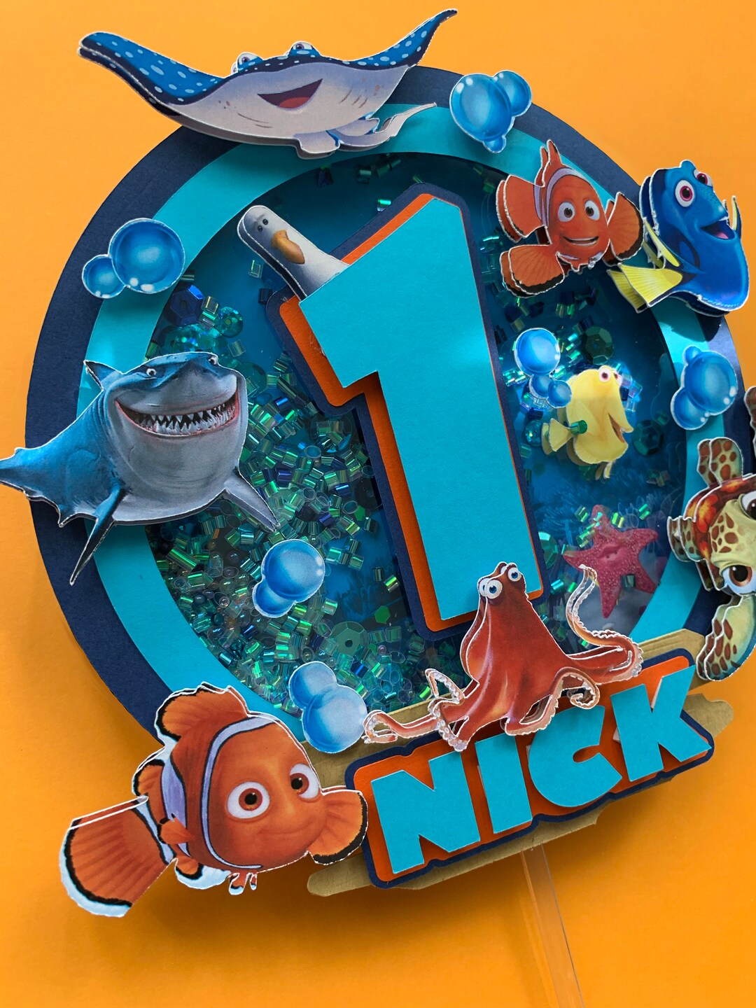 Nemo Fish Cake Topper//personalized Cake Topper - Etsy