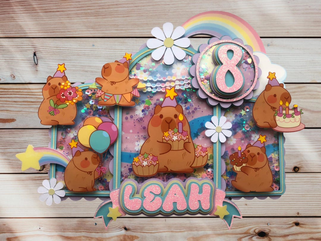 Capybara Birthday Cake Topper - Etsy