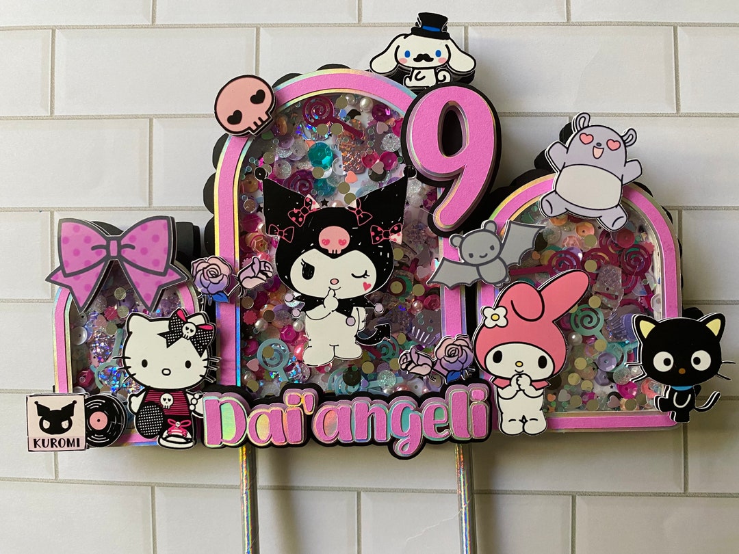 Kawaii Cake Topper// Kuromi Cake Topper// Personalized Cake Topper - Etsy