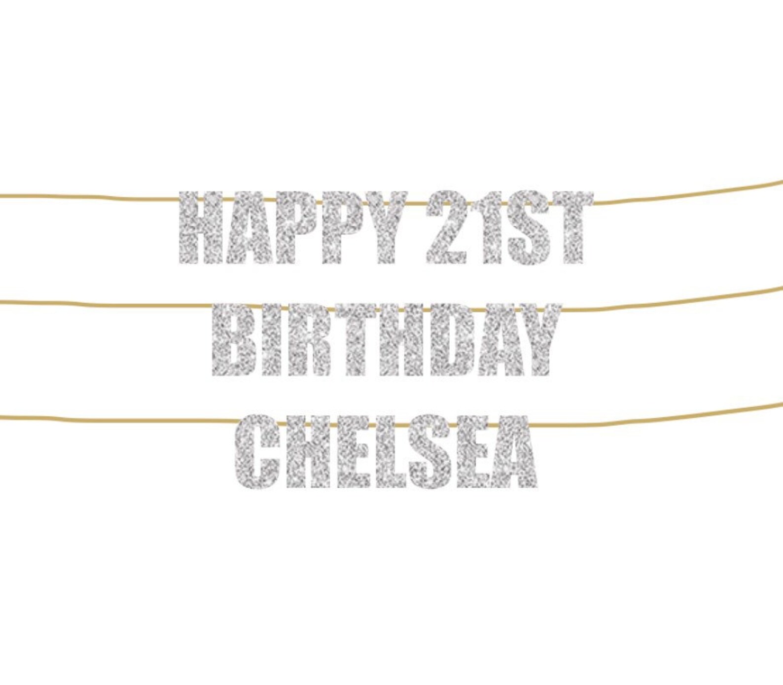 Happy 21st Birthday Banner 21st Birthday Party Decor First - Etsy
