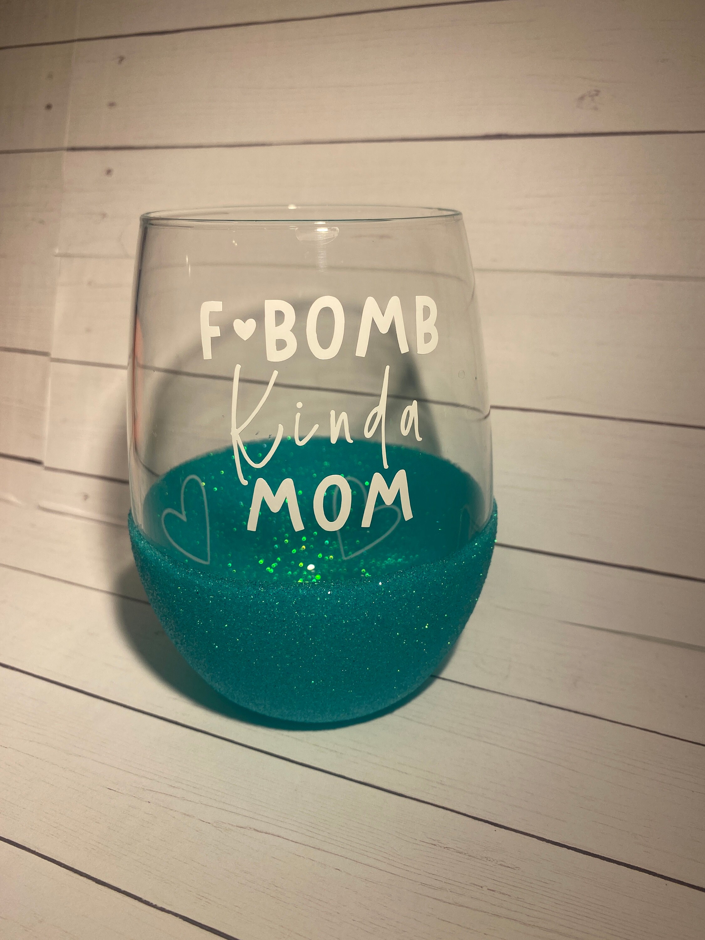 Glitter Peek a Boo Wine Glasses 20.5 Oz Stemless Glitter - Etsy