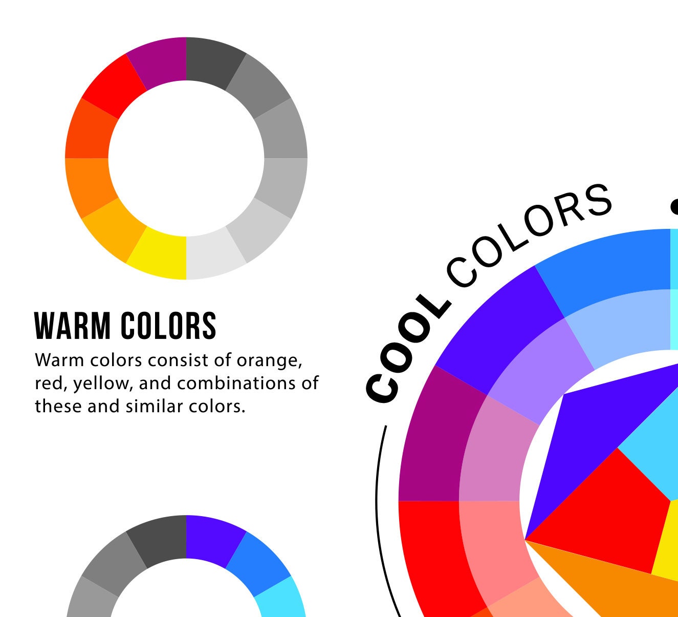 Color Theory Chart Digital Download Color Harmony Color Wheel School ...