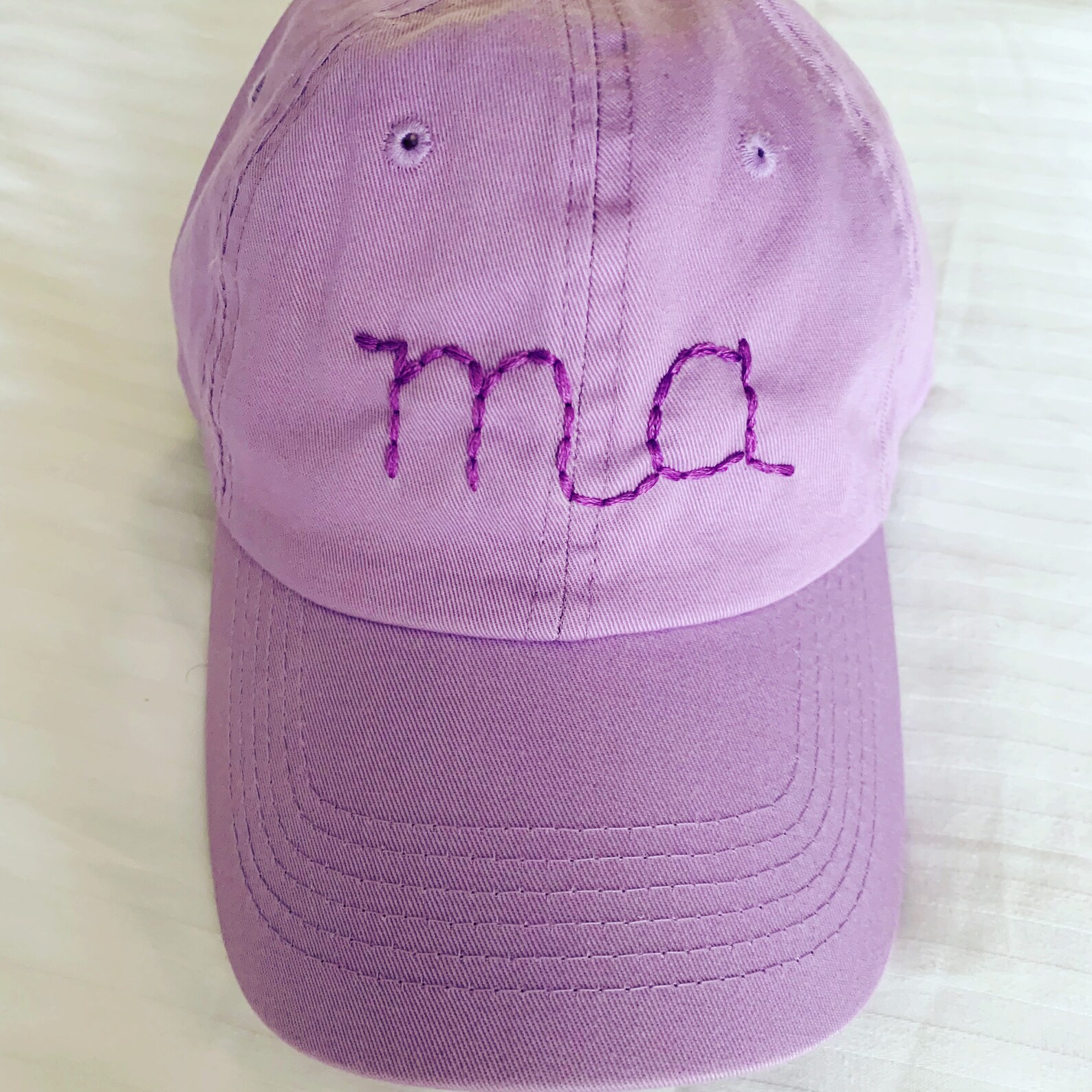 Adult Custom Hand Embroidered Baseball Hat - Etsy