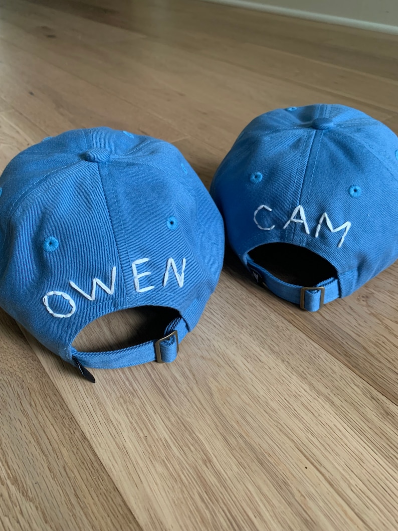 Custom Front & Back Hand Embroidered Baseball Hat - Etsy