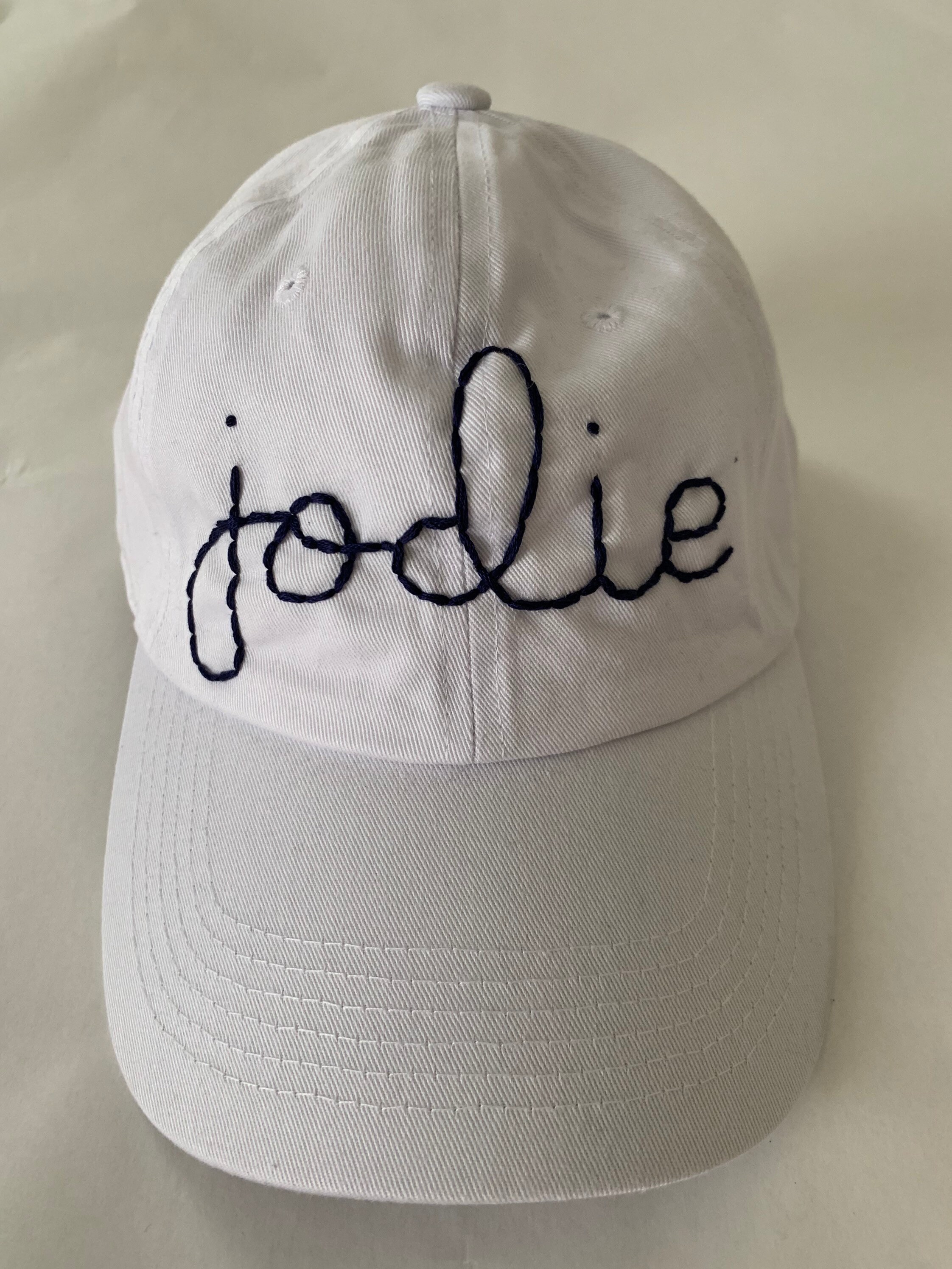 Adult Custom Hand Embroidered Baseball Hat - Etsy