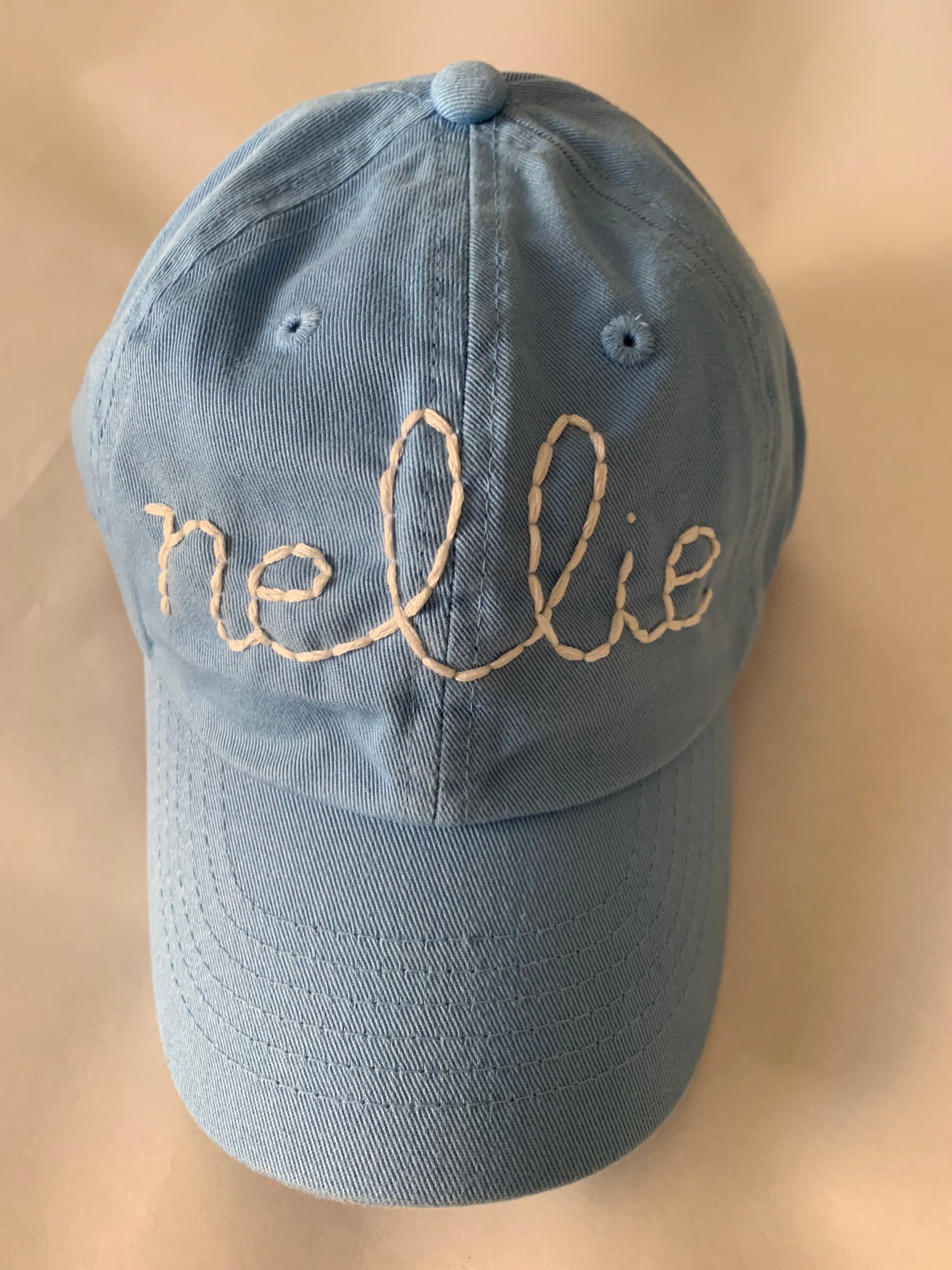 Adult Custom Hand Embroidered Baseball Hat - Etsy