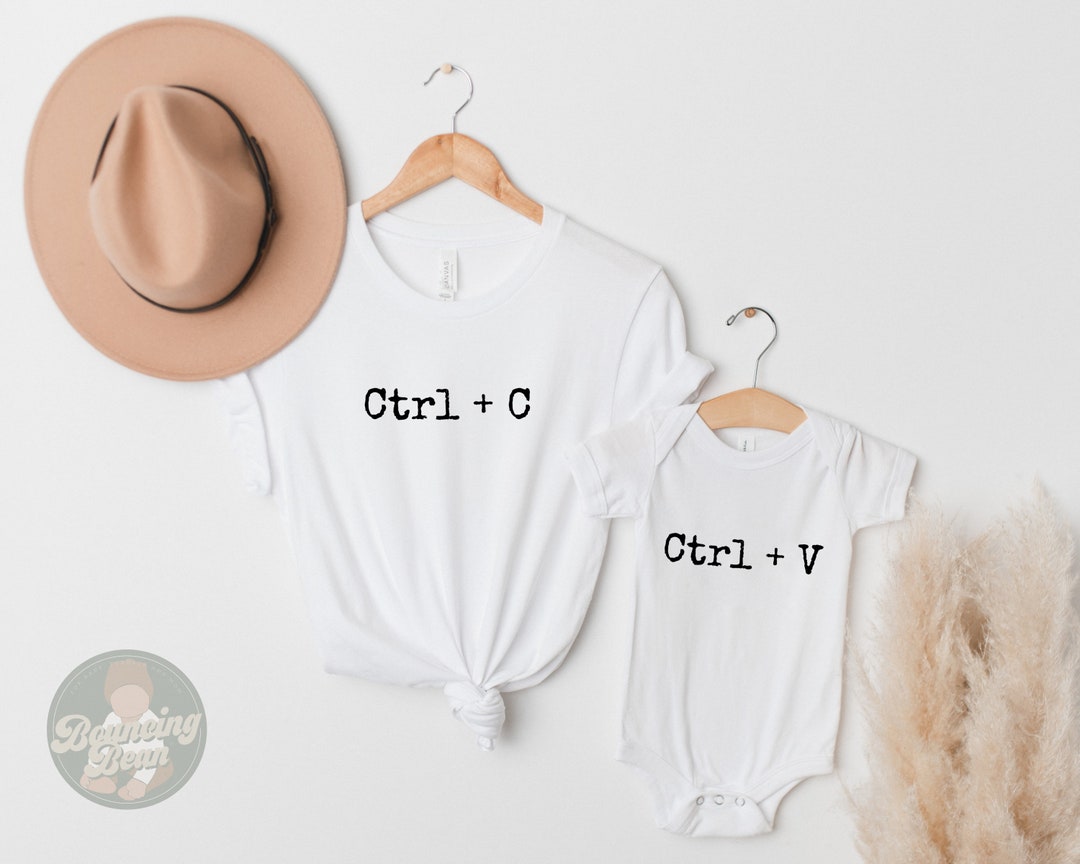 Ctrlc And Ctrlv Matching Set Copy And Paste Mommy And Me Etsy