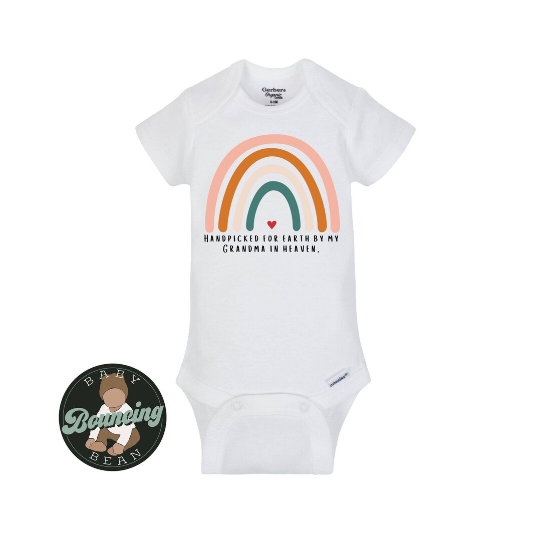 Handpicked for Earth by My Grandma Onesies® Boho Rainbow Handpicked ...