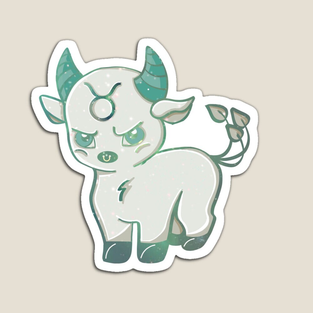 Taurus Sticker Pack Taurus zodiac sticker Taurus Symbol | Etsy