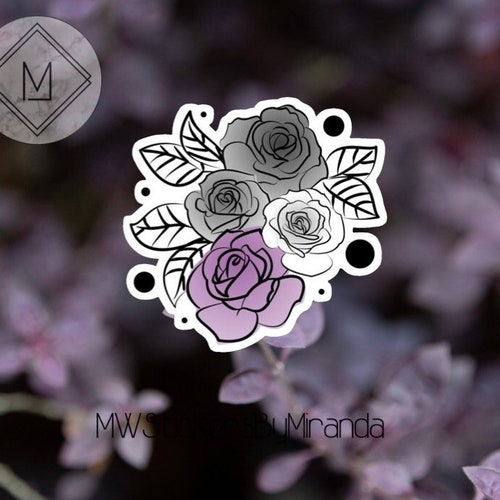 Asexual Flag Subtle Nonchalant Pride Peace Sticker Electronics ...