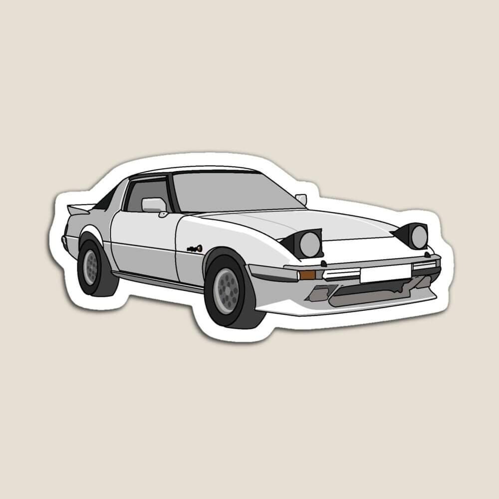 Mazda RX7 Car Vinyl Decal Stickers Gift for Mazda RX7 Owner | Etsy