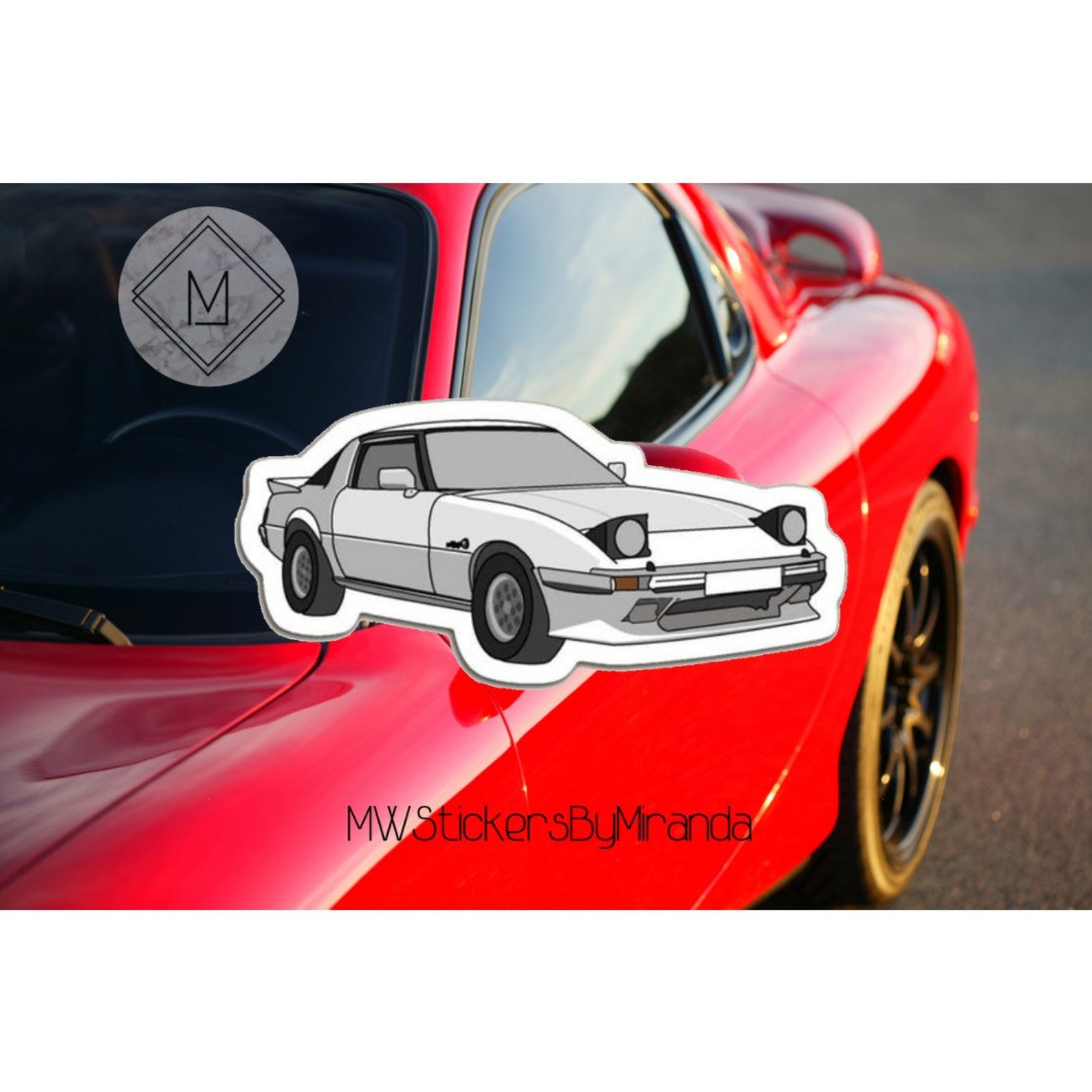 Mazda RX7 Car Vinyl Decal Stickers Gift for Mazda RX7 Owner | Etsy