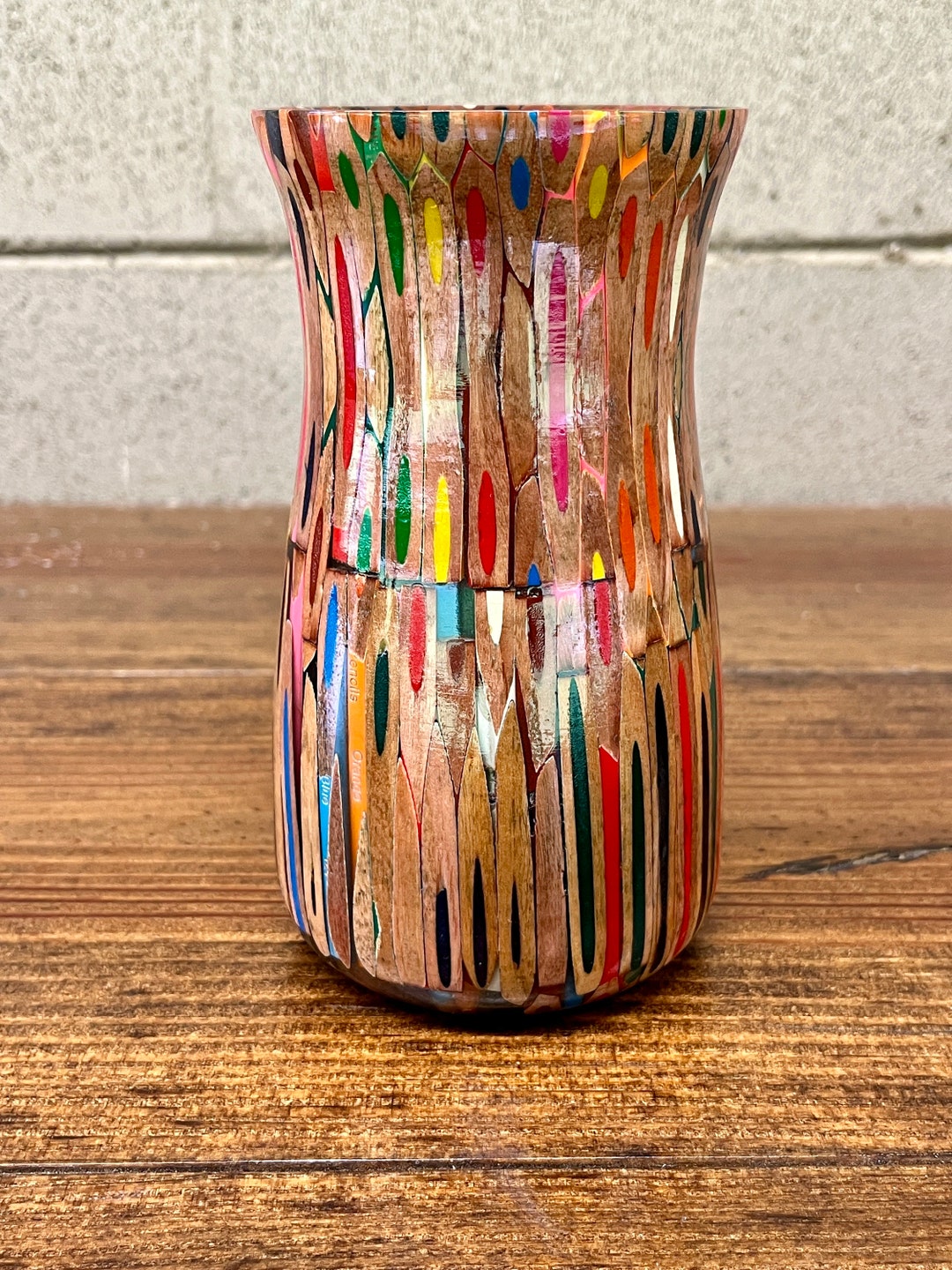 Colored Pencil Vase - Etsy