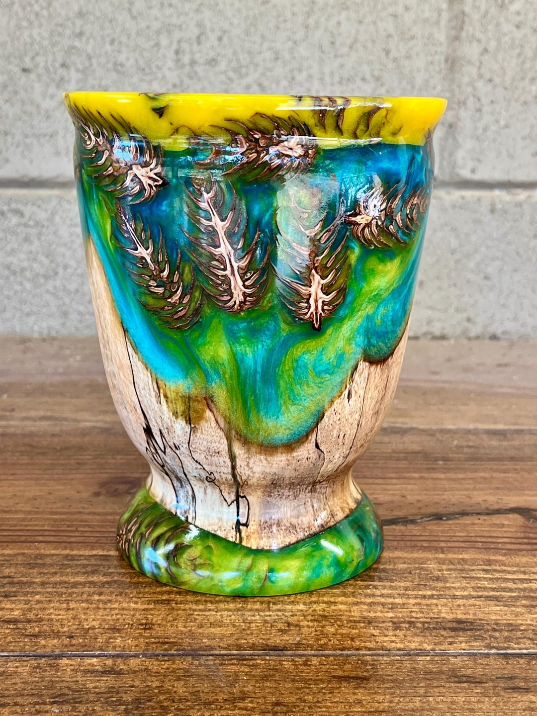 Spalted Pecan With Pinecones. - Etsy